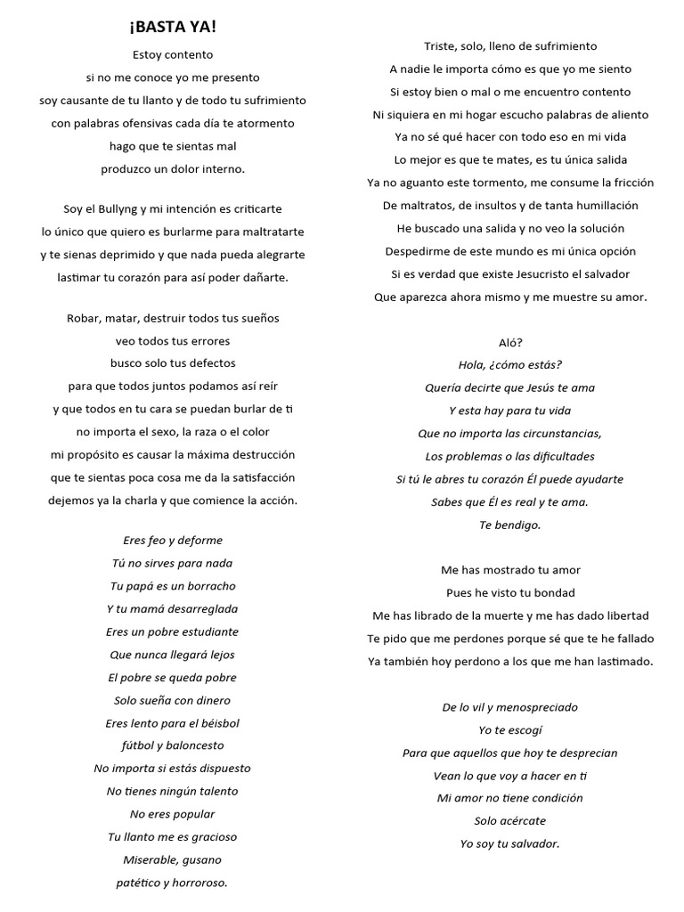 Basta Ya | PDF | Amor