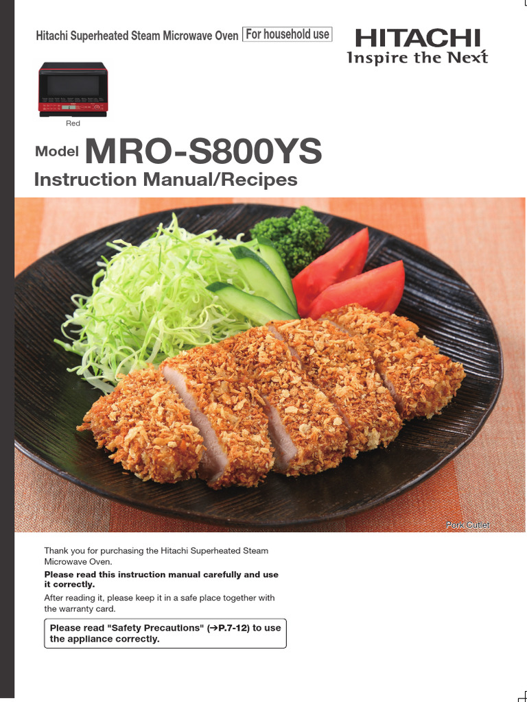 Hitachi Japanese Multi Function Oven | PDF | Ac Power Plugs And Sockets ...