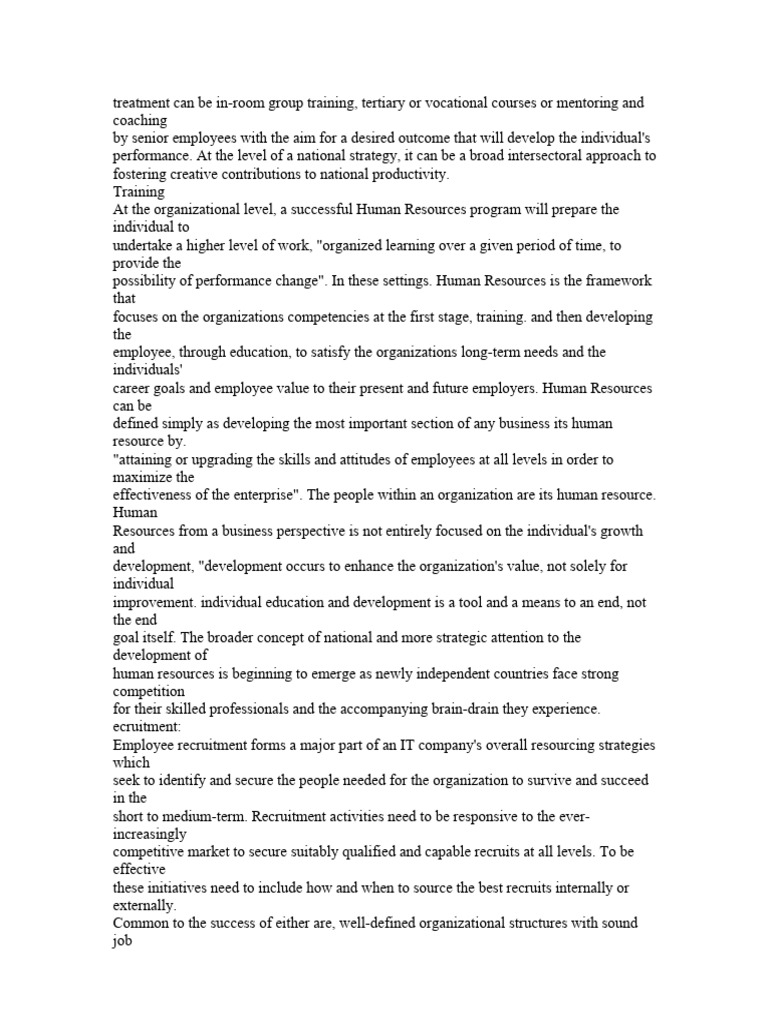 HR Training and Recruitment Strategies | PDF | Recruitment | Human Resources