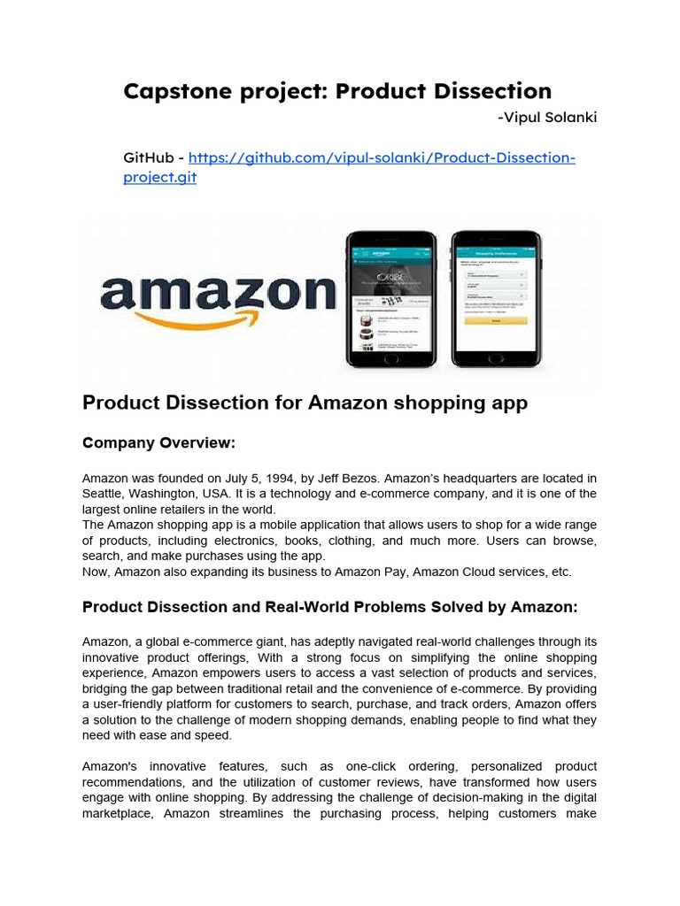 Product Dissection | Download Free PDF | Online Shopping | E Commerce