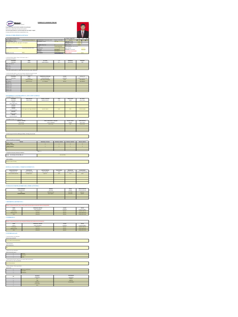 FORM APLIKASI & ESSAY Hilmi Cabang Surabaya | PDF