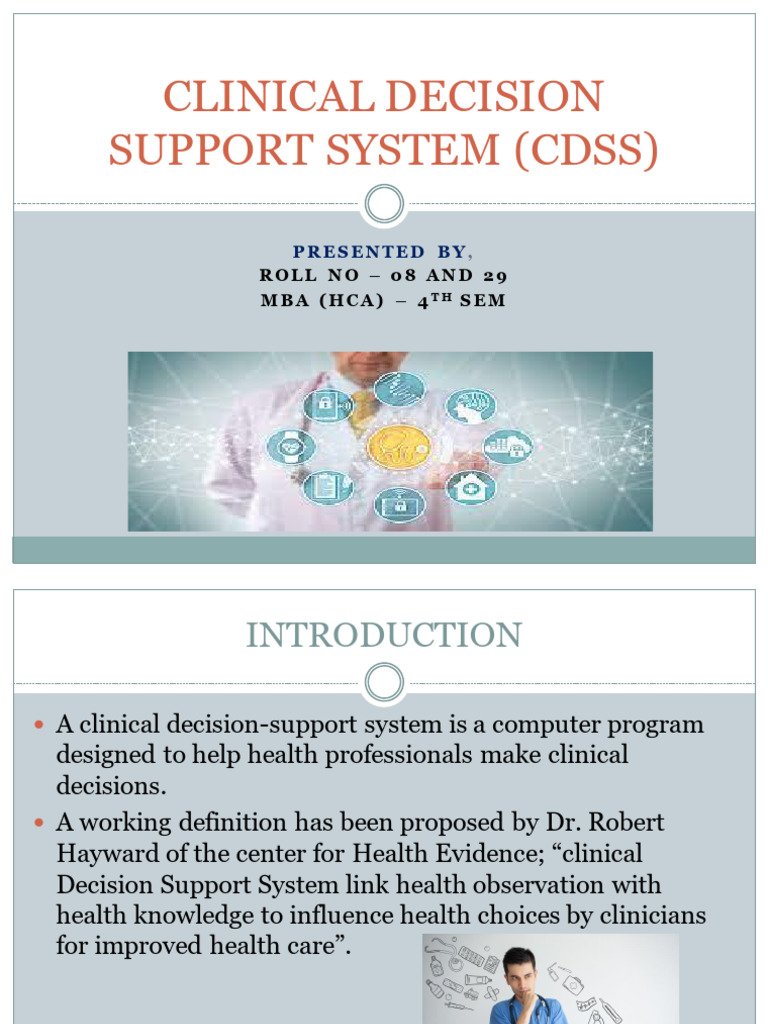 CDSS | PDF | Artificial Intelligence | Intelligence (AI) & Semantics