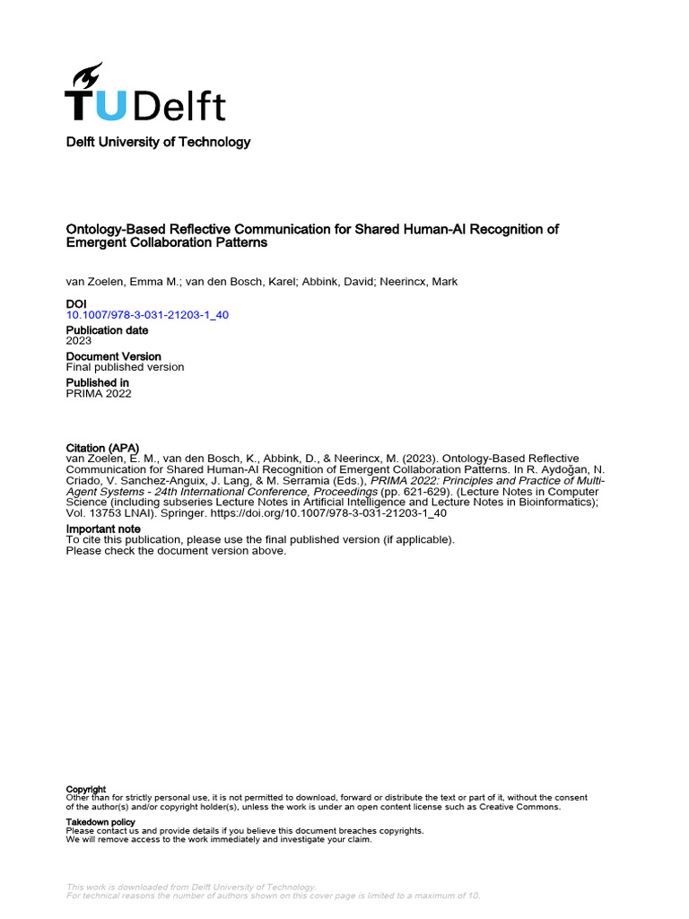 Ontology-Based Reflective Communication for Shared Human-AI Recognition of Emergent ...