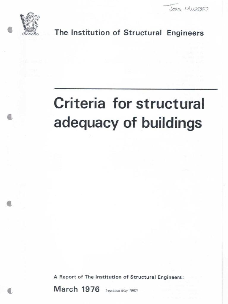 Criteria For Structural Adequacy of Buildings | PDF