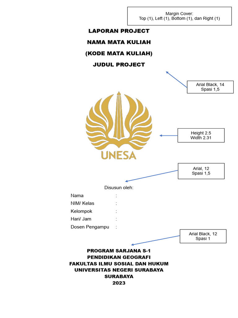 Format Laporan Project Pendidikan Geografi | PDF
