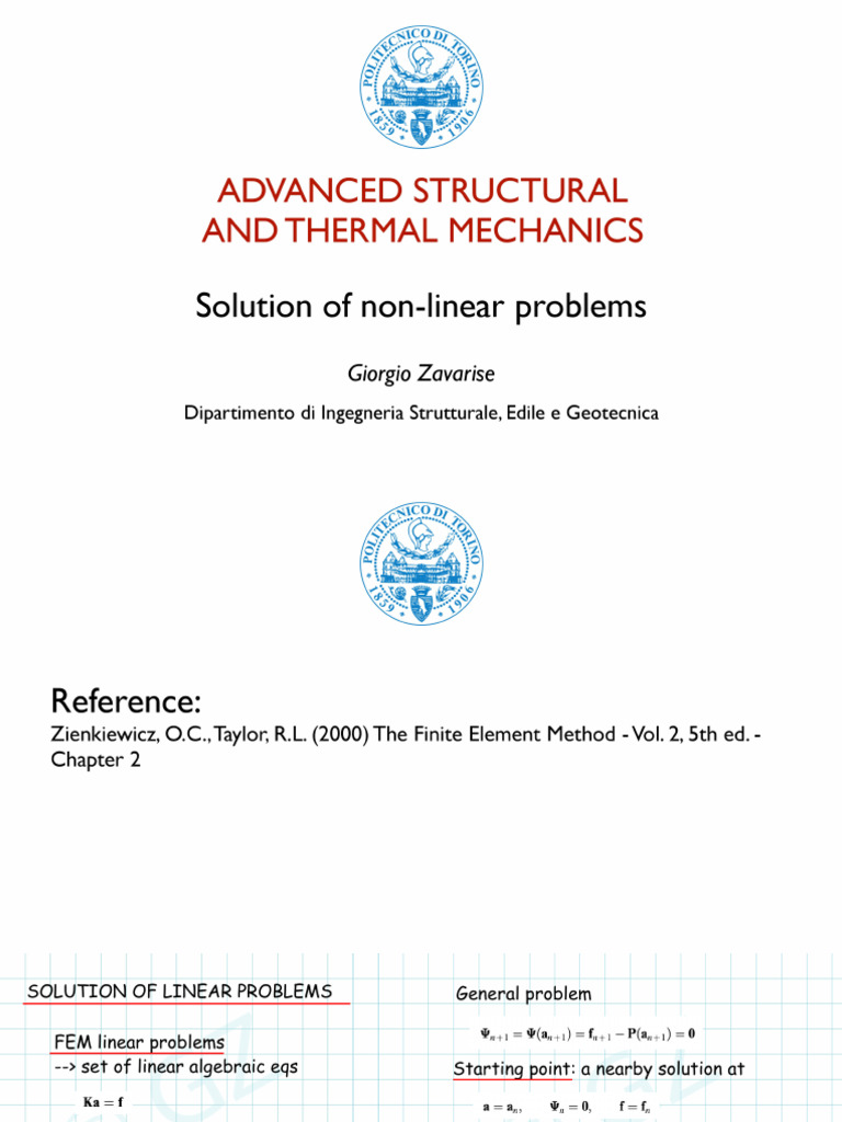 L-01 Nonlinear Problems | PDF | Theoretical Computer Science | Applied ...