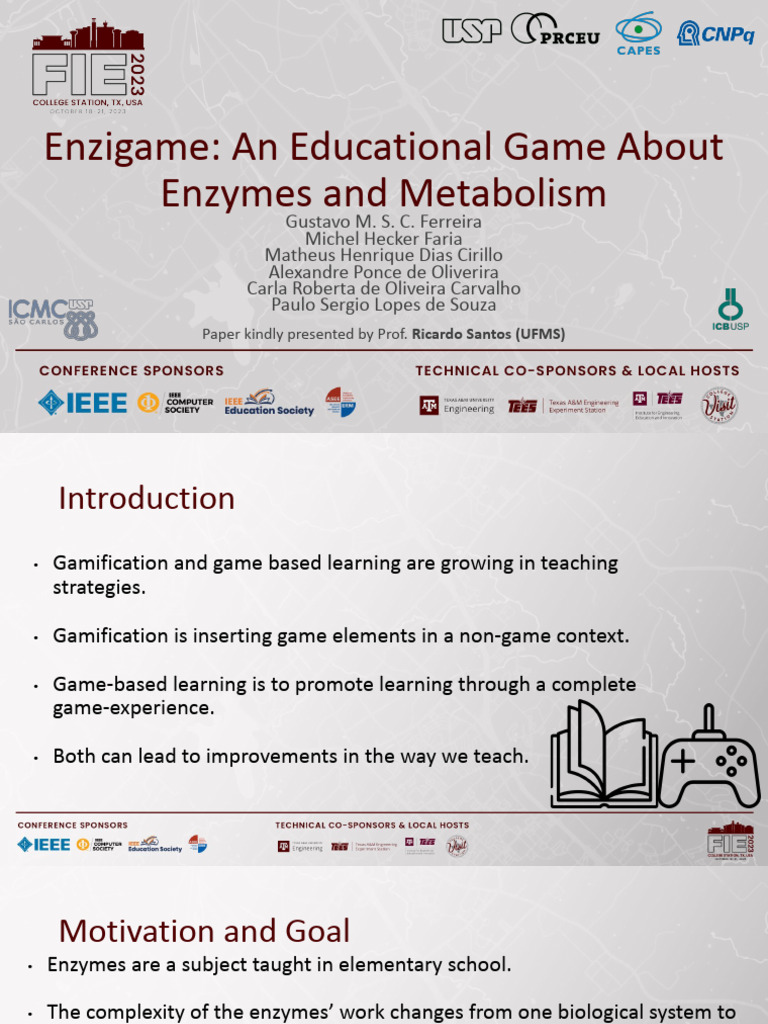 Enzigame: Learning Enzymes Through Play | PDF | Cognitive Science | Learning