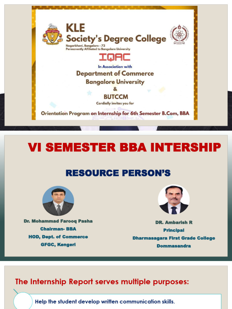 BBA Internship Report Guidelines | PDF | Abstraction | Internship