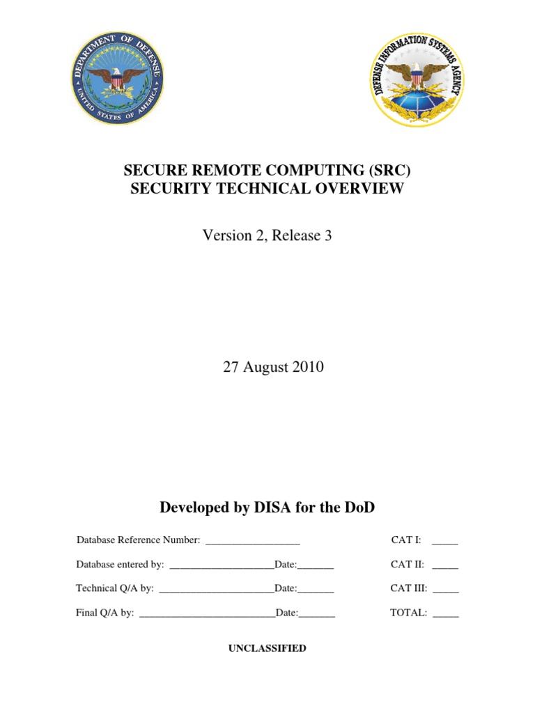 Secure Remote Computing: An Overview of Technologies, Policies and ...