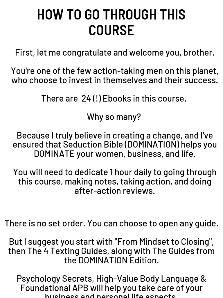 1st Read This First - Domination Edition | PDF