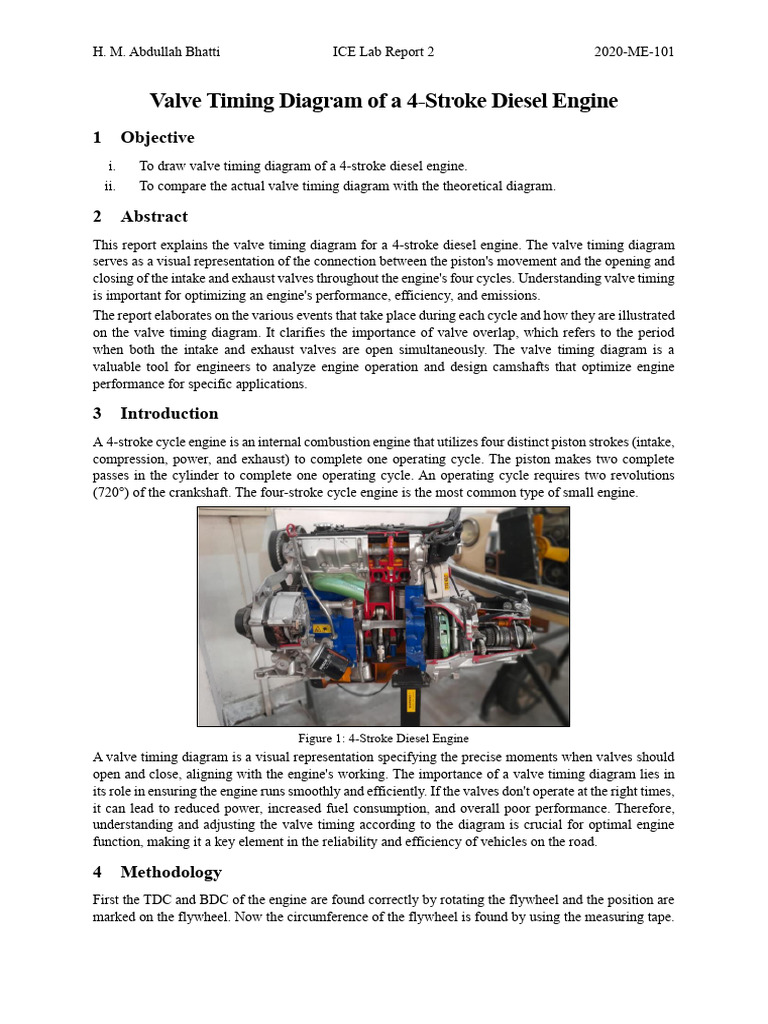 2020 ME 101 Experiment 2 | PDF | Internal Combustion Engine | Diesel Engine