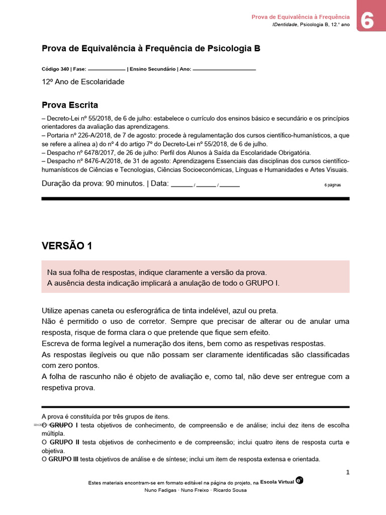 Id12epdp Prova Versao 1 | PDF | Aprendizado | Percepção Id12epdp Prova Versao 1 | PDF | Aprendizado | Percepção