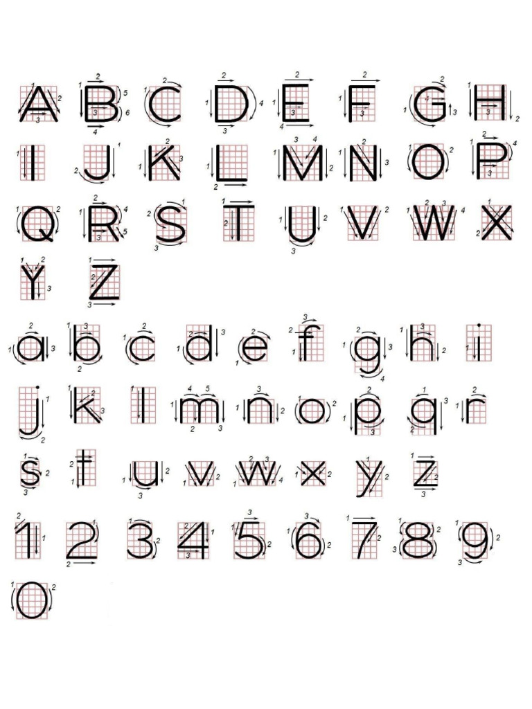 Letra tecnica Vertical | PDF