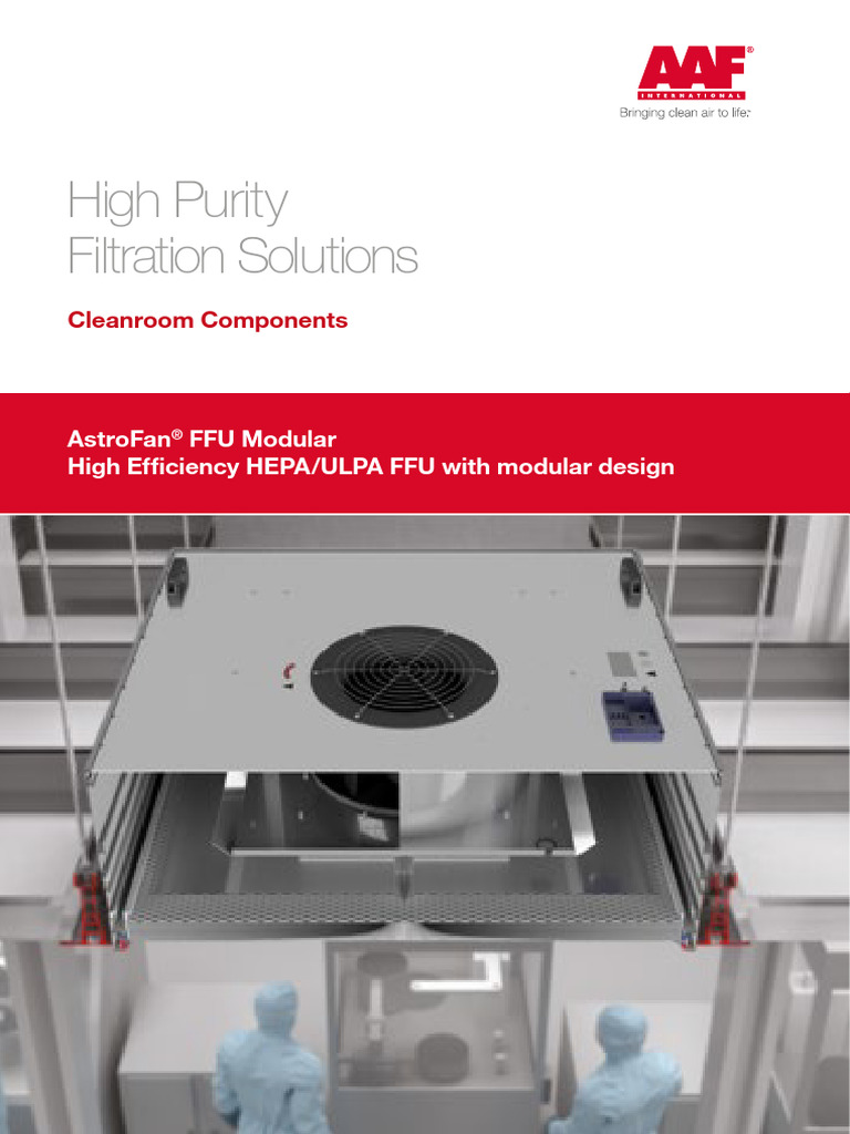 AAF Product Leaflet AstroFan FFU EN | PDF | Filtration | Mains Electricity