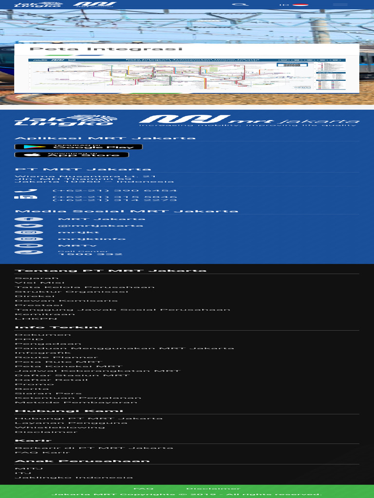 Peta Integrasi MRT Jakarta | PDF
