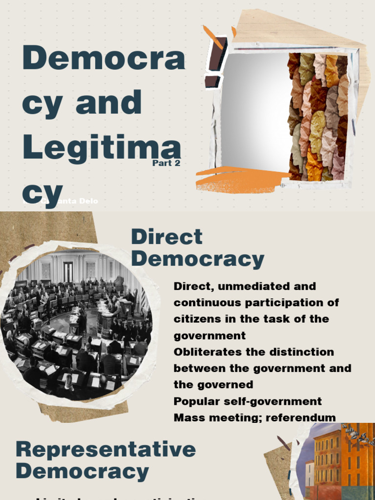Democracy An Legitimacy Part 2 | PDF | Democracy | Political Ideologies