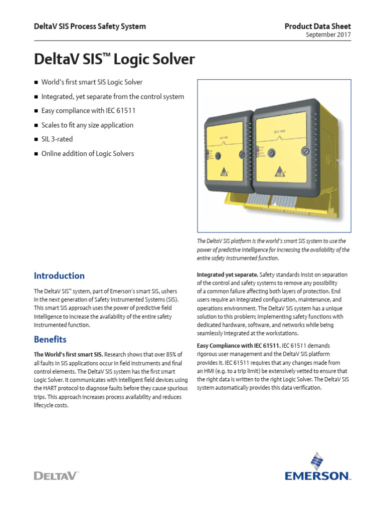 2 deltav-sis-logic-solver | PDF | Input/Output | Computer Hardware