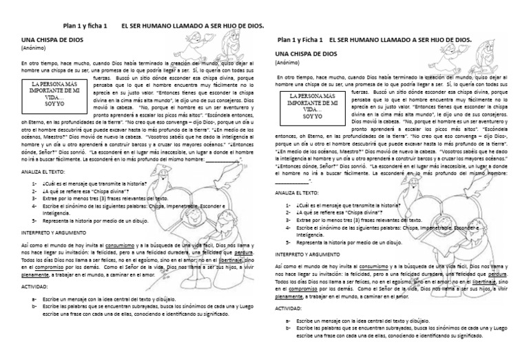 El Ser Humano Llamado A Ser Hijo de Dios | PDF | Amor | Dios