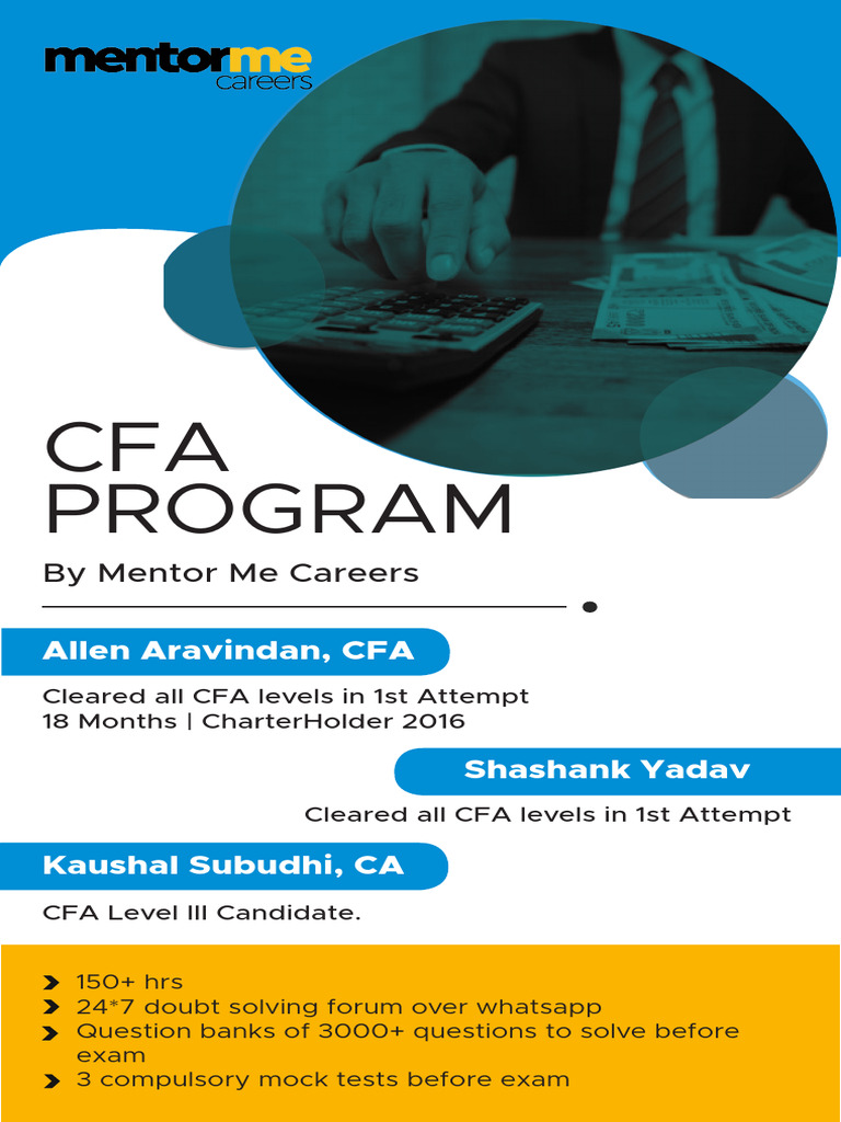 CFA Brochure | PDF | Business | Financial Economics