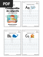 Cuadernillo de Caligrafía Imprenta | PDF | Unesco | Arte abstracto