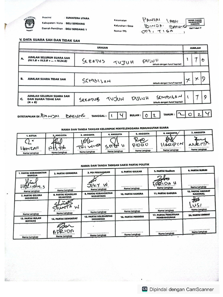 C Hasil Salinan TPS 003 | PDF