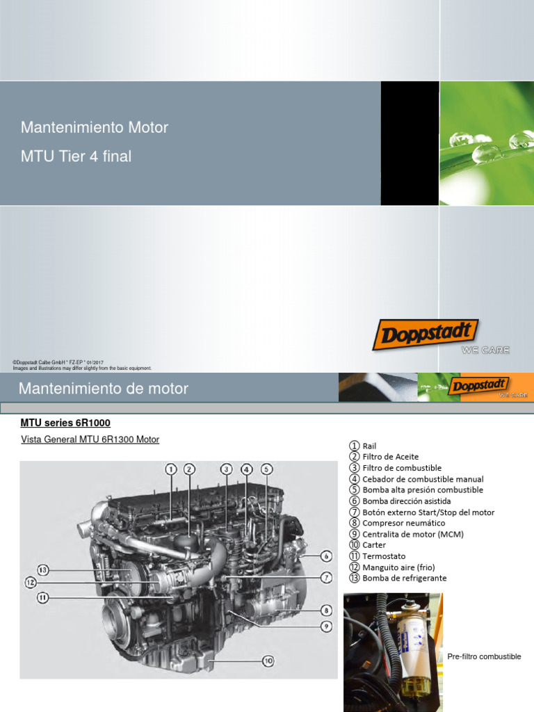 7-Engine MTU Tier4 Final | PDF | Agua | Bomba