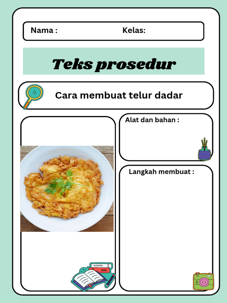 Contoh LKPD Teks Prosedur Materi BI Kls 4 | PDF