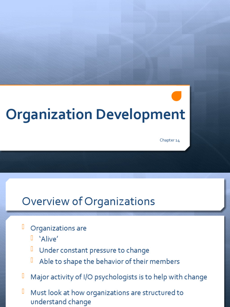 CH 14 Organizational Development | PDF | Organization Development | Layoff