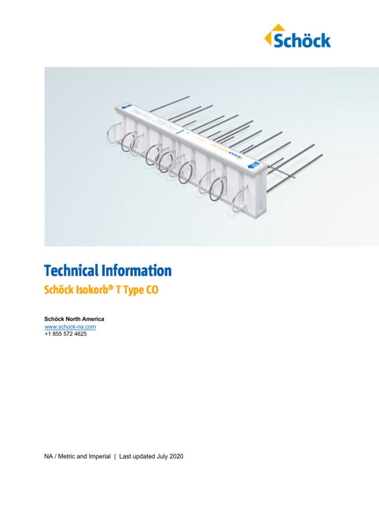 Schoeck Isokorb T Type CO Technical Manual (8631) | PDF | Engineering | Materials