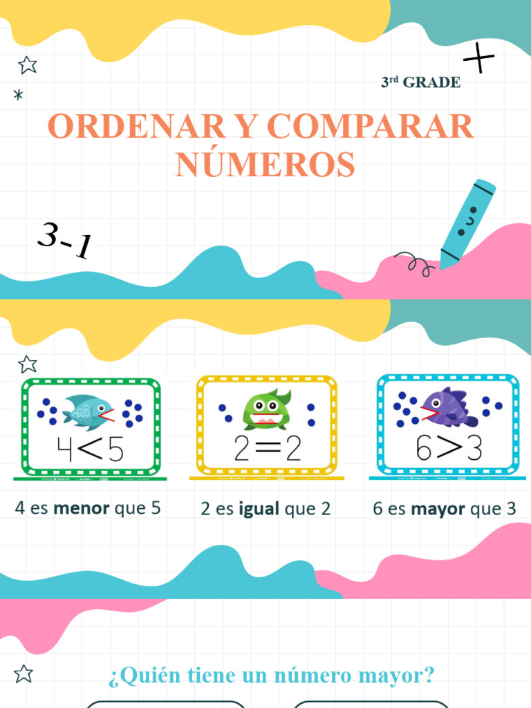 Orden y Comparación de Números | PDF | Planets | Solar System