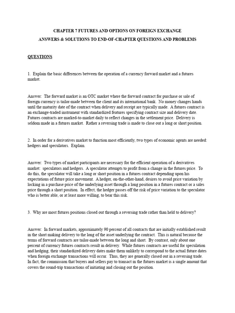 Swiss Franc Futures Open Interest Calculation | PDF | Futures Contract ...