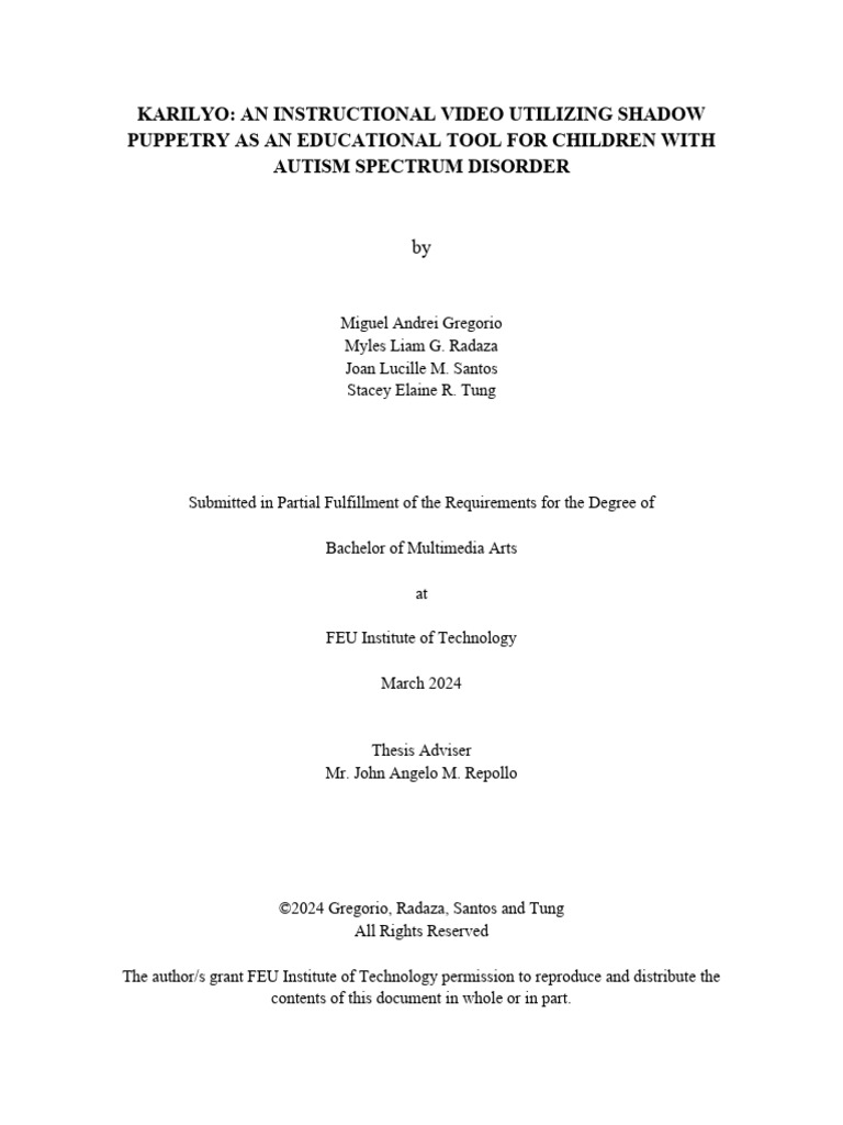 Chapter 1 To 3 | Download Free PDF | Autism Spectrum | Learning