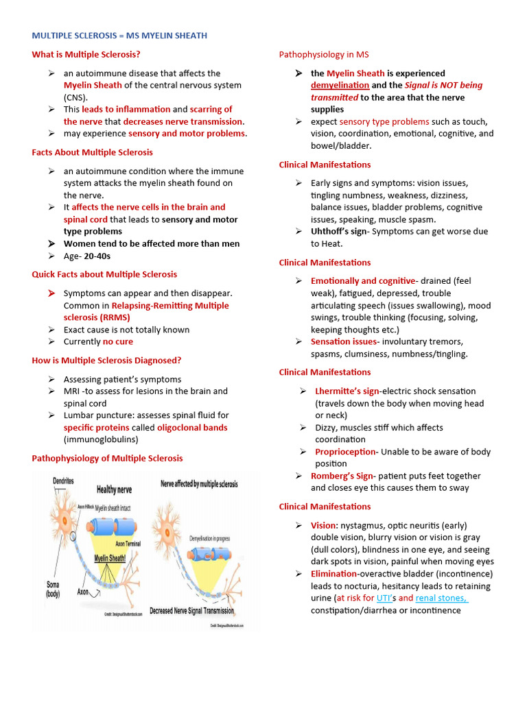 Multiple Sclerosis | PDF | Multiple Sclerosis | Stroke