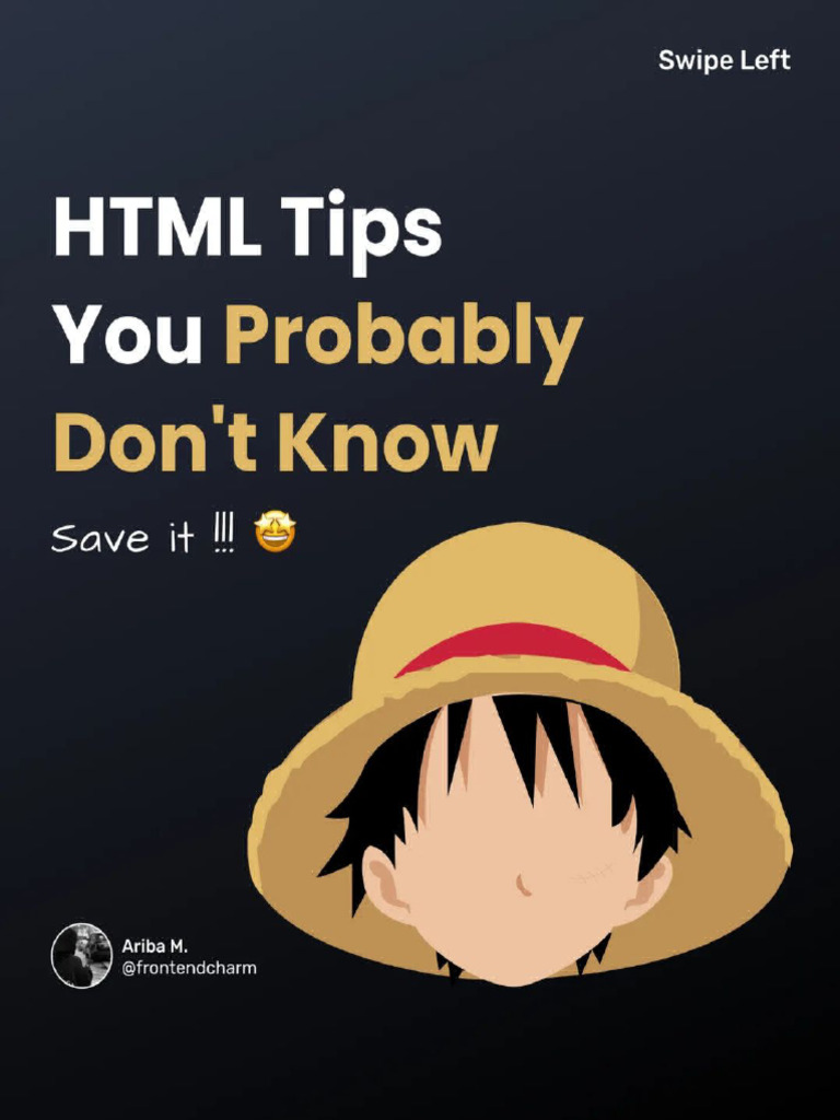 8 Super Useful HTML Tips | PDF