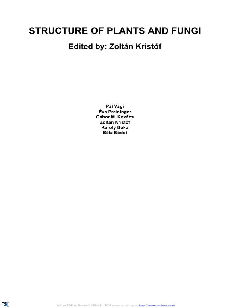 Structure of Plants and Fungi | PDF | Meiosis | Spore