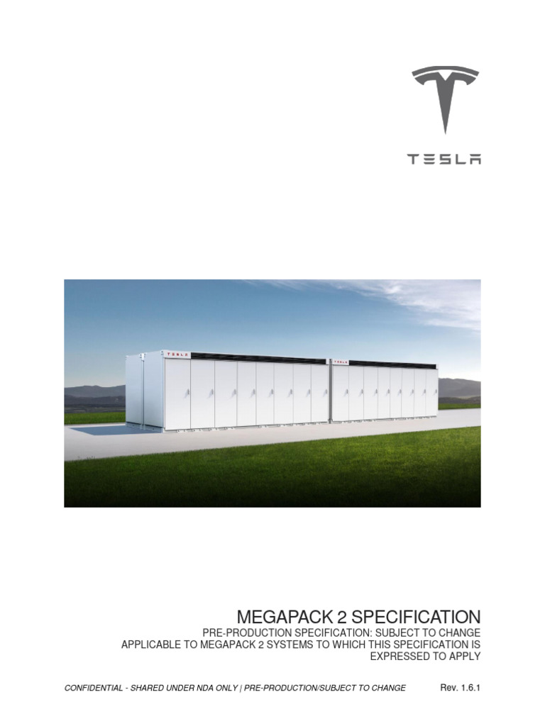 Megapack2 Specification | PDF | Power Inverter | Electrical Engineering