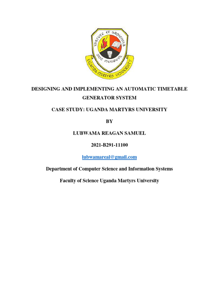 Time Table Generator | Download Free PDF | Usability | Cognitive Science