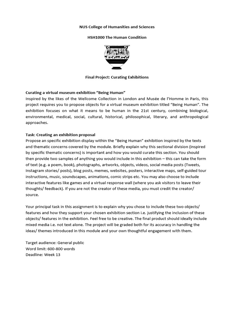 HS J Final Project Brief | PDF | Museum