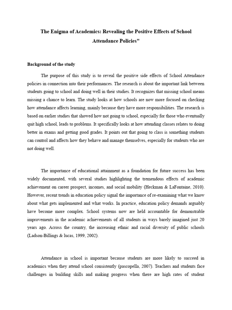 The Enigma of Academics Revealing The Positive Effects of School ...