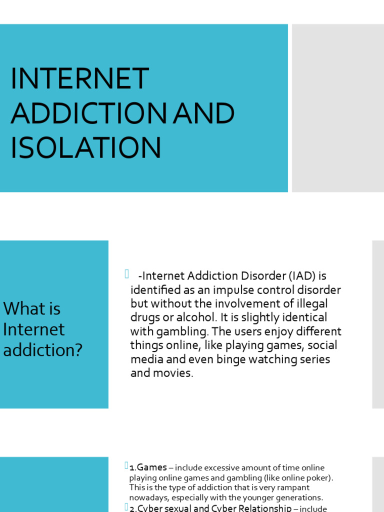 Internet Addiction and Isolation | PDF | Solitude | Loneliness