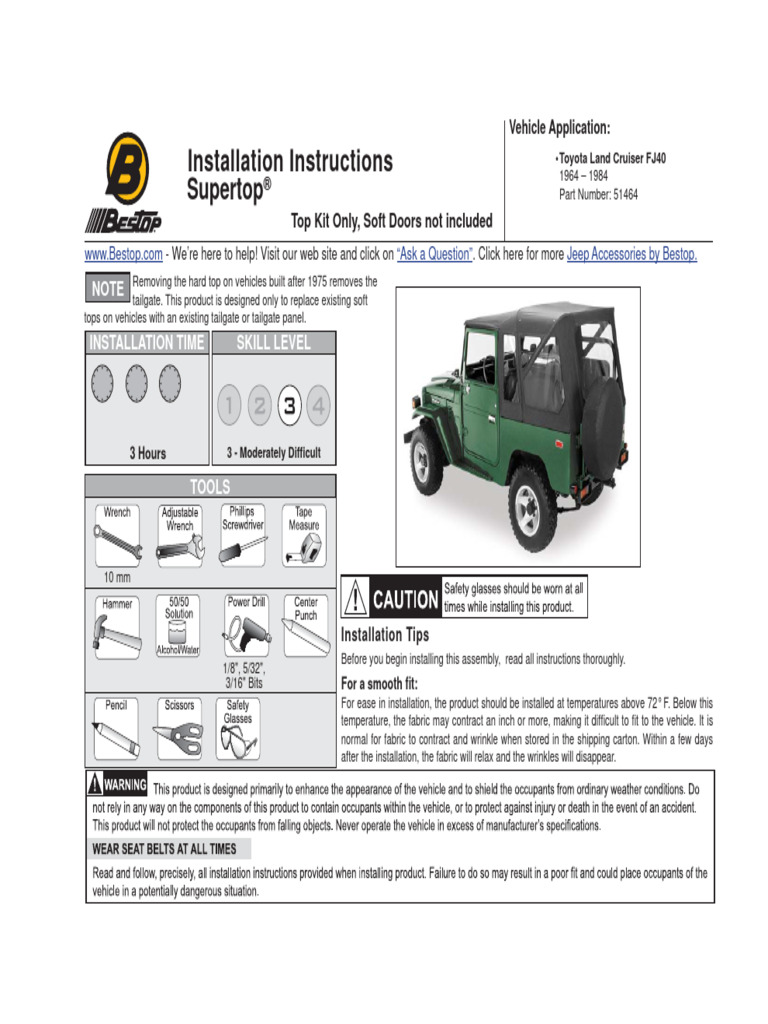Vehicle Application Installation Instructions Toyota | PDF | Screw