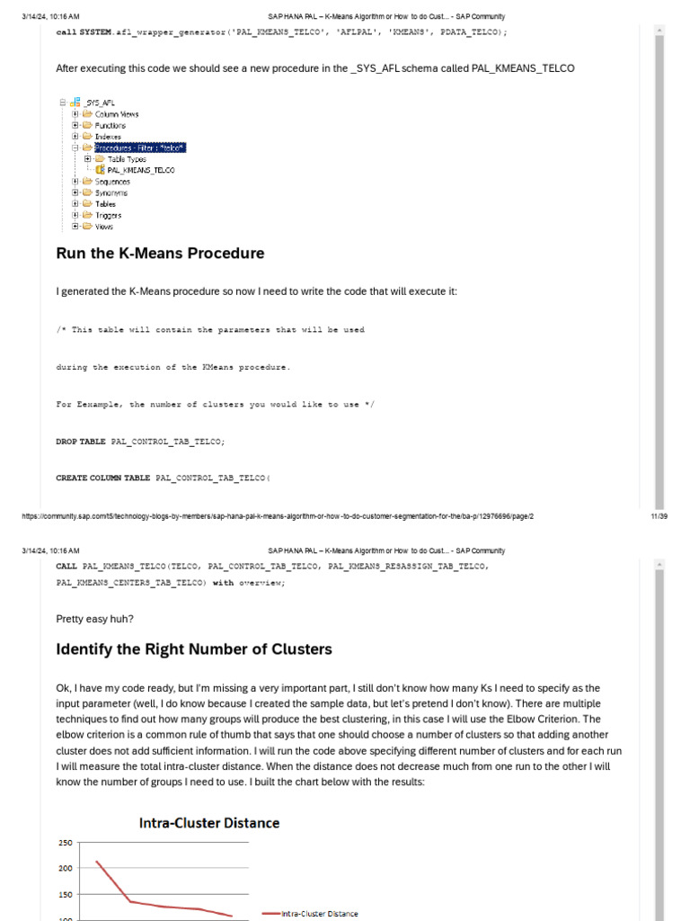 SAP HANA PAL - K-Means Algorithm or How To Do Cust... - SAP Community ... SAP HANA PAL - K-Means Algorithm or How To Do Cust... - SAP Community ...
