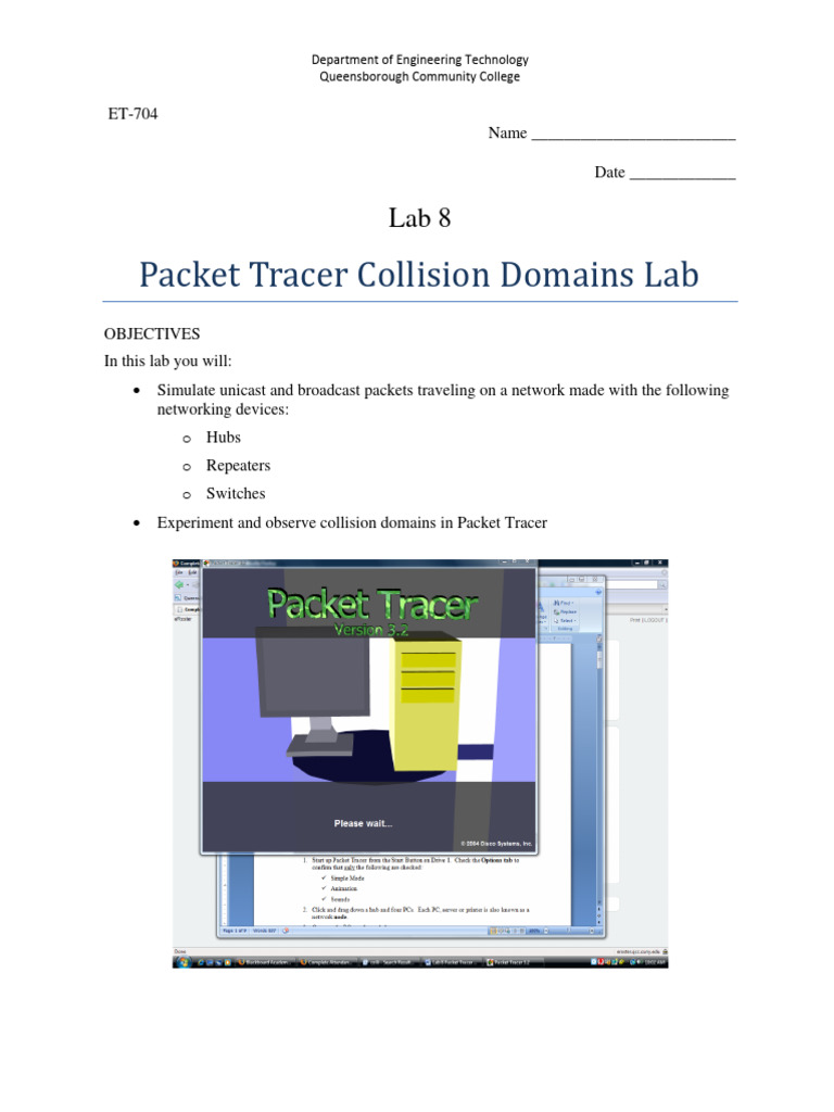 Packet Tracer Collision Domains Lab | PDF | Network Switch | Computer ...