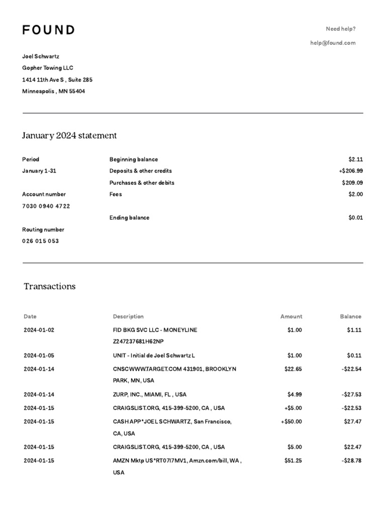 Bank Statement 1 2024 | PDF | Financial Technology | Finance & Money ...