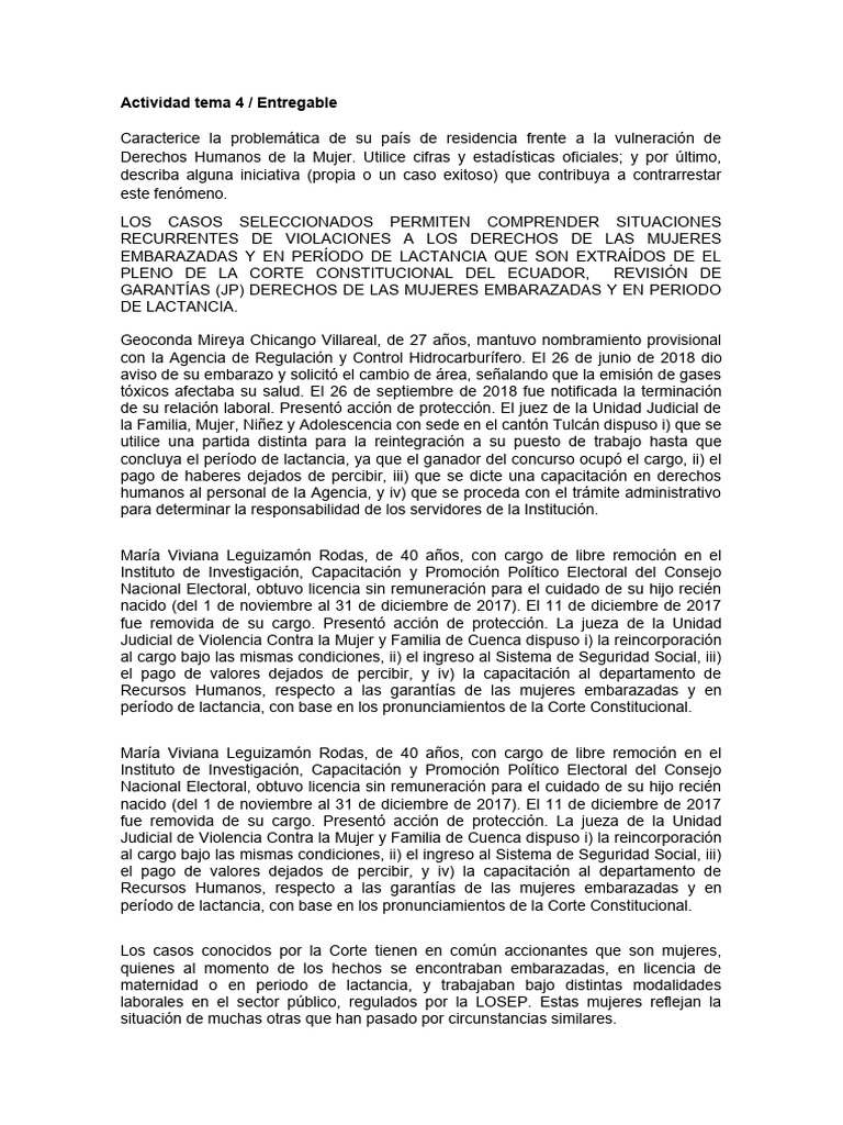 Actividad Tema 4 ENTREGABLE | PDF | Amamantamiento | La leche materna