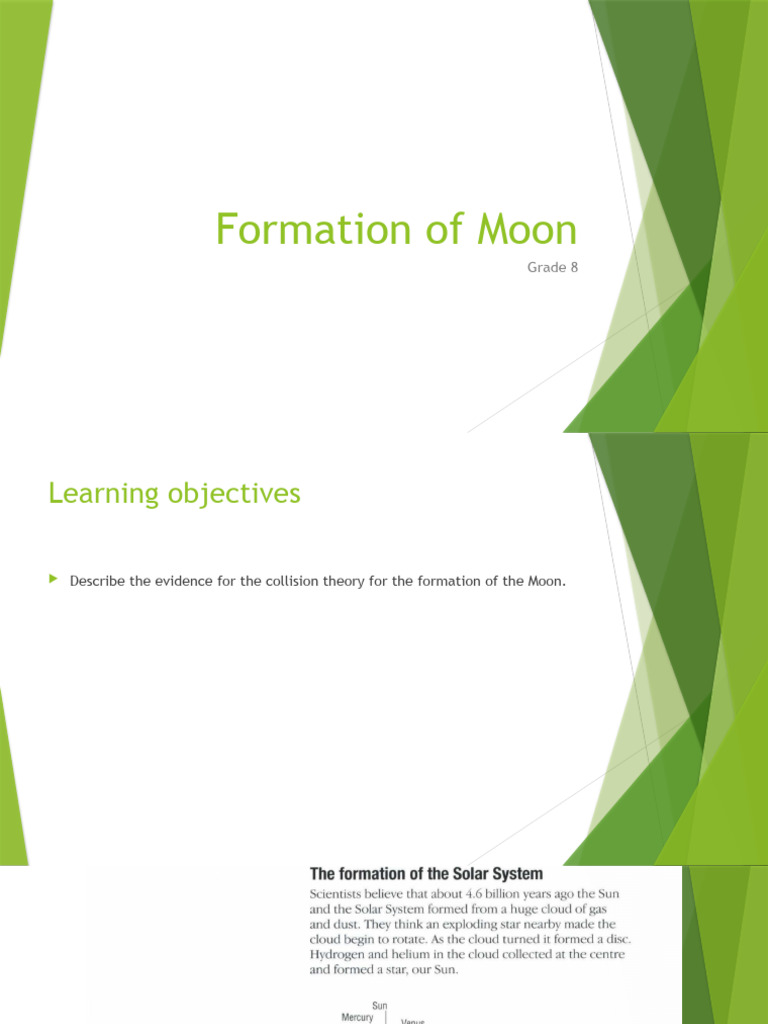Formation of Moon | PDF