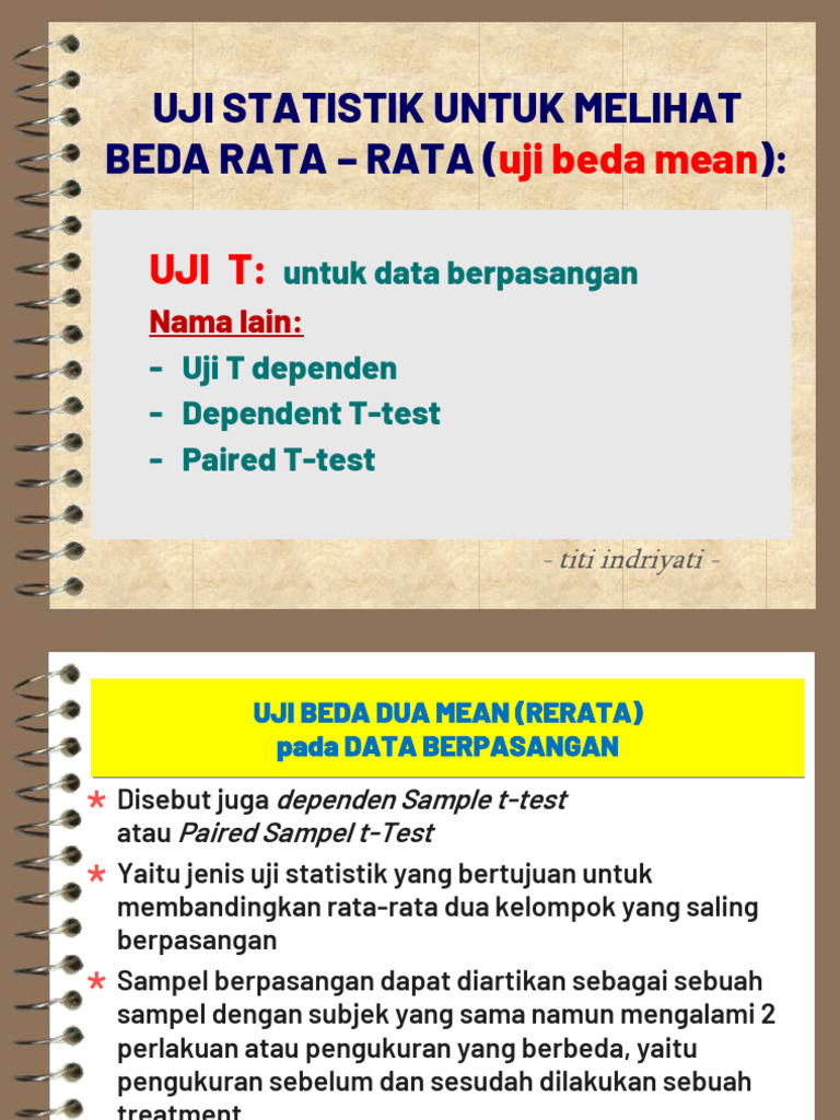 11b. Uji T PD Data Berpasangan | PDF