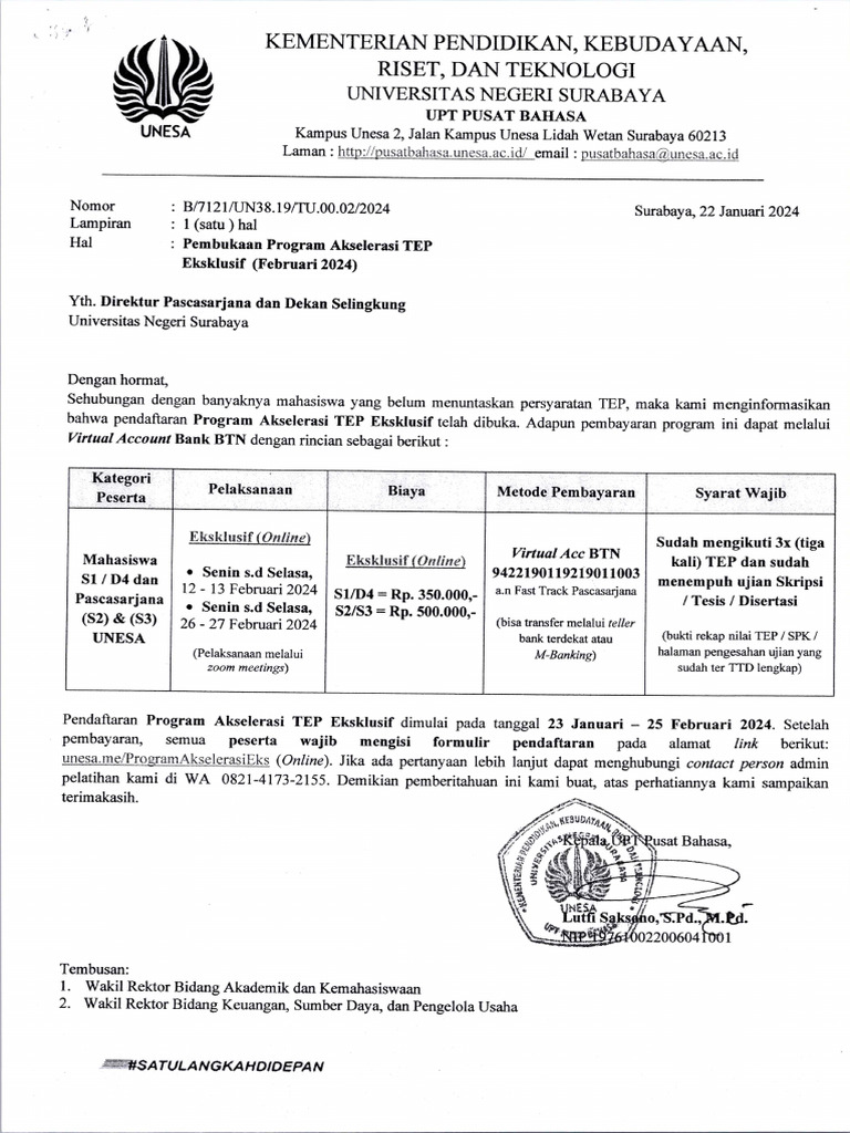 Percepatan TEP | PDF