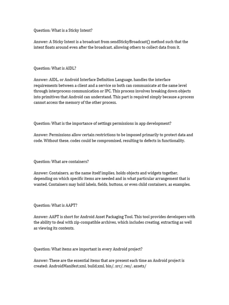 Android Development Concepts Explained | PDF | Computers