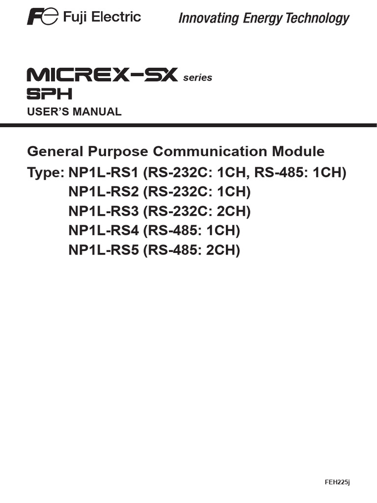 MICREX-SX SPH General Purpose Communication Module | PDF | Electrical Connector | Input/Output